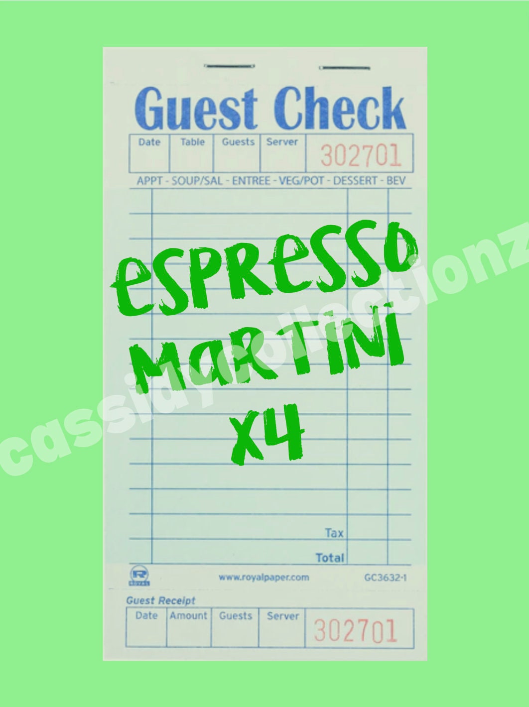 Preppy Guest Check Poster Set of 8 - Etsy