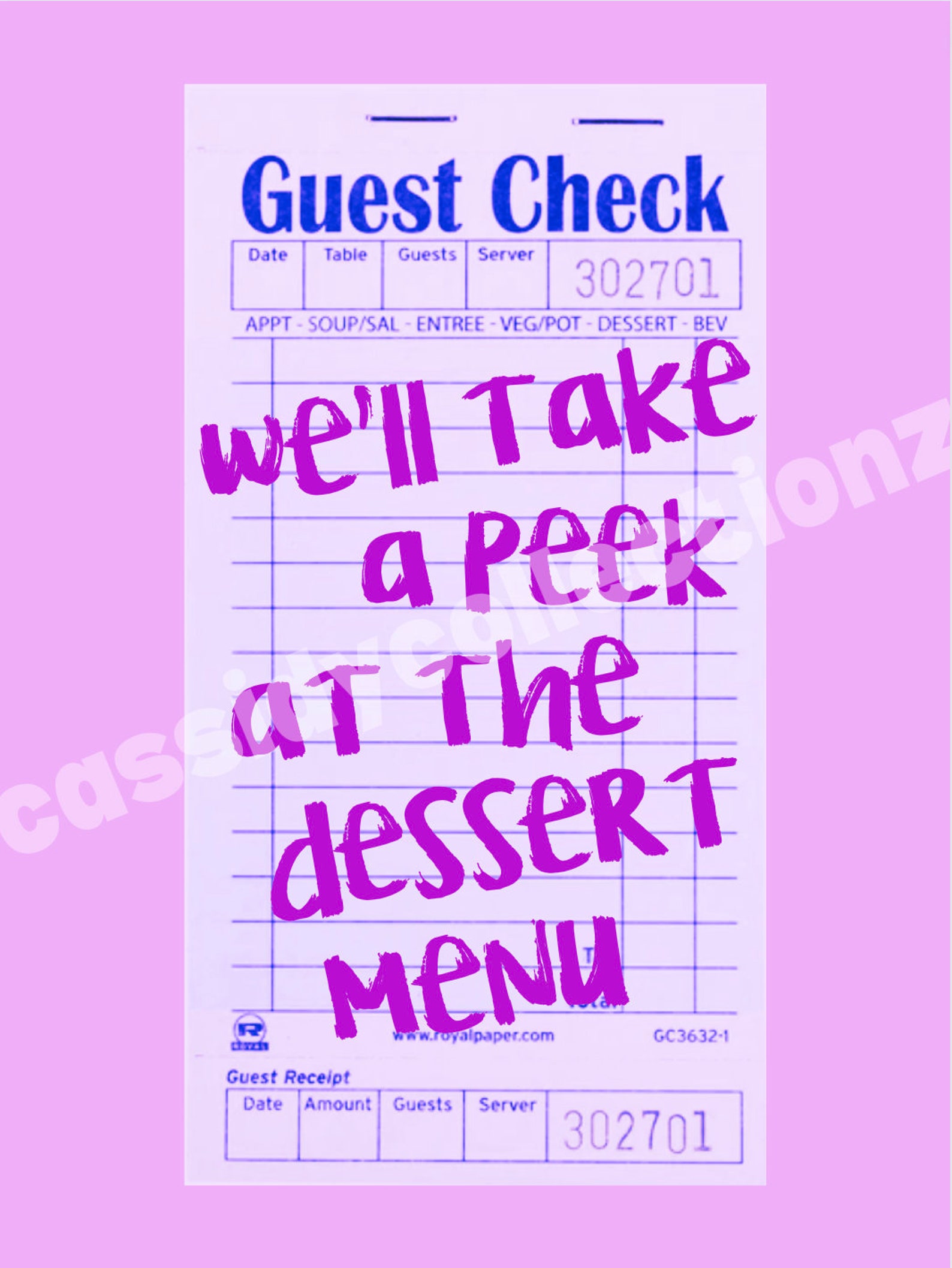Preppy Guest Check Poster Set of 8 - Etsy
