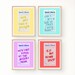 Preppy Guest Check Poster Set of 8 - Etsy