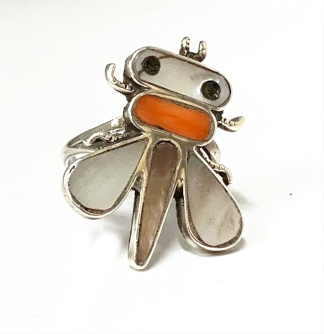 Zuni Bee Ring in Sterling Silver - Native American Jewelry ...