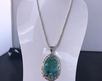 Turquoise Pendant Large - Etsy