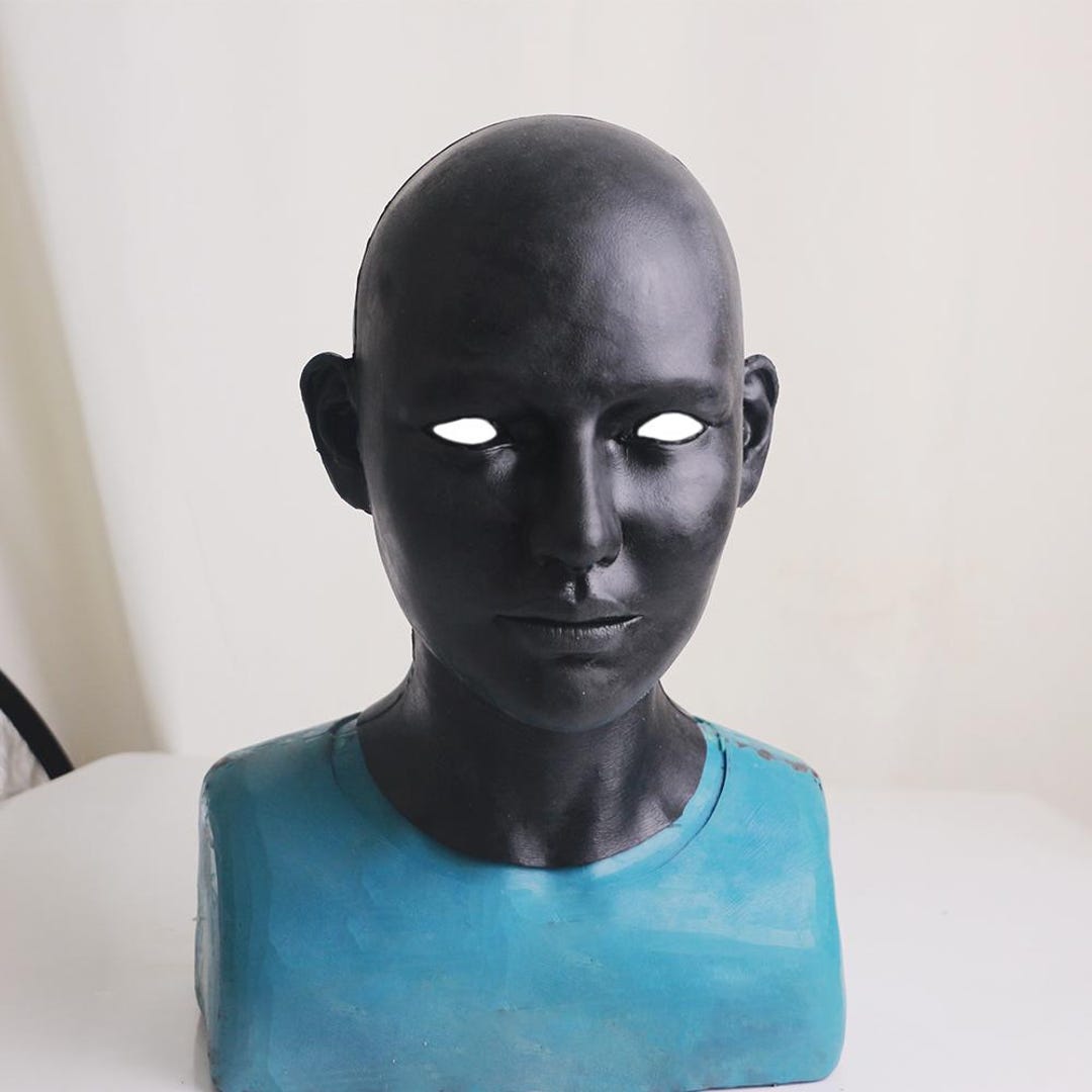 A Handmade Yennefer Silicone Black Mask for Crossdressing Cosplay Use ...