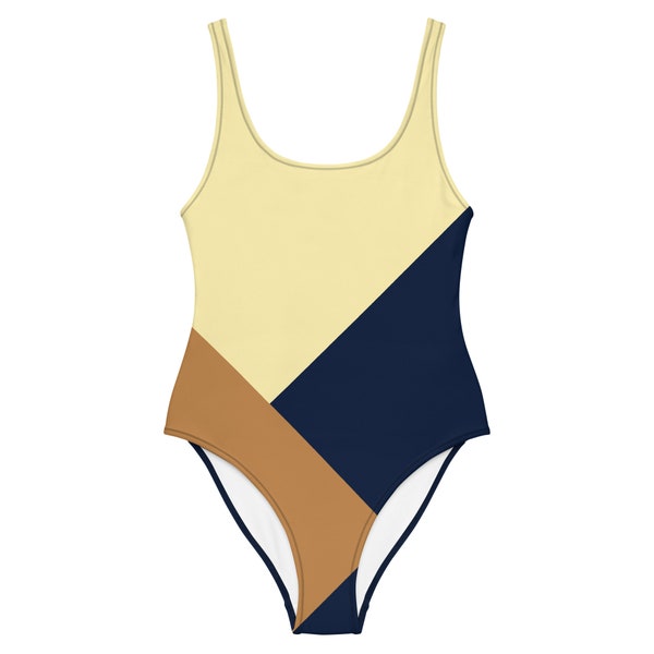 Color Block Swimsuit - Etsy