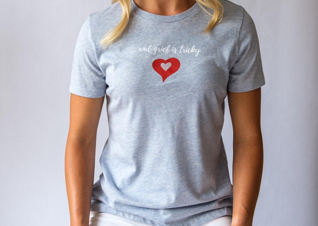 Memorial T-shirt: Grief Remembrance Gift, Heart Design - Etsy