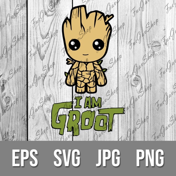I Am Groot Vector Digital File SVG Eps Png Jpg | Etsy