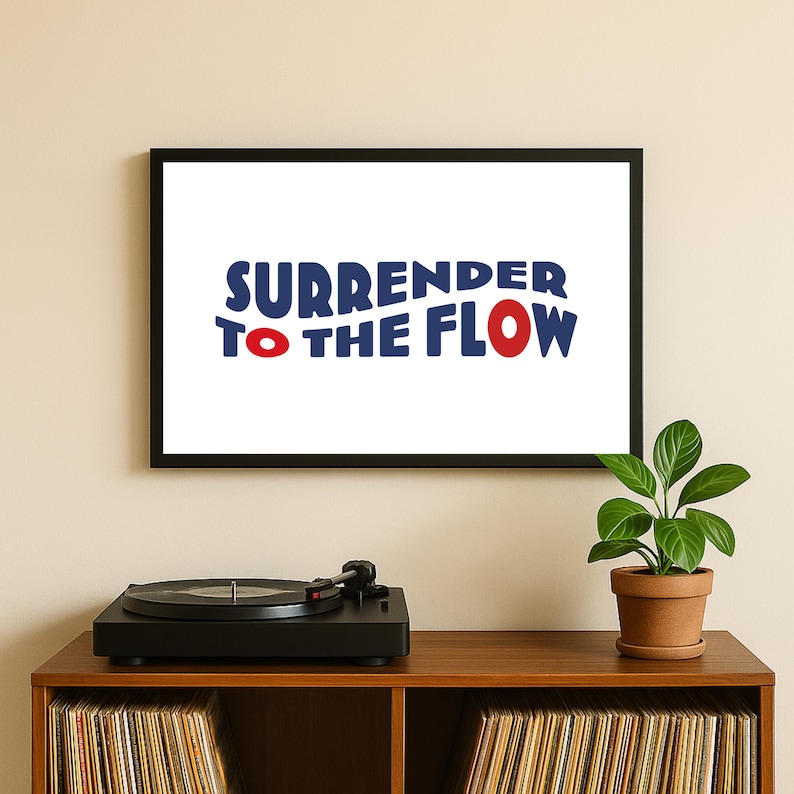Printable Phish Wall Art - 'surrender to the Flow' - Etsy
