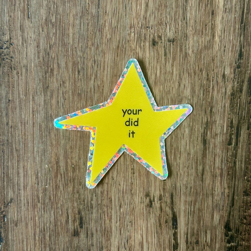 Your Did It Star Sticker - Etsy