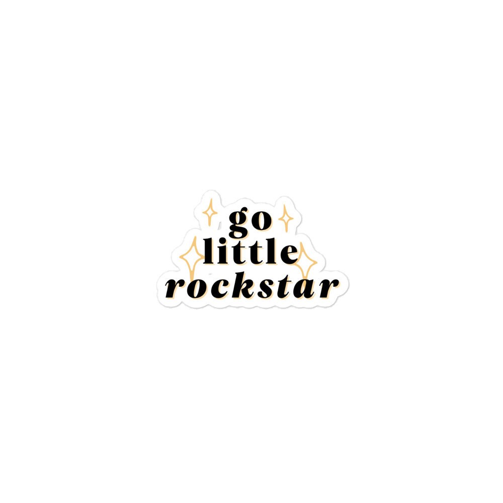 Go Little Rockstar | Bubble-free Stickers - Etsy