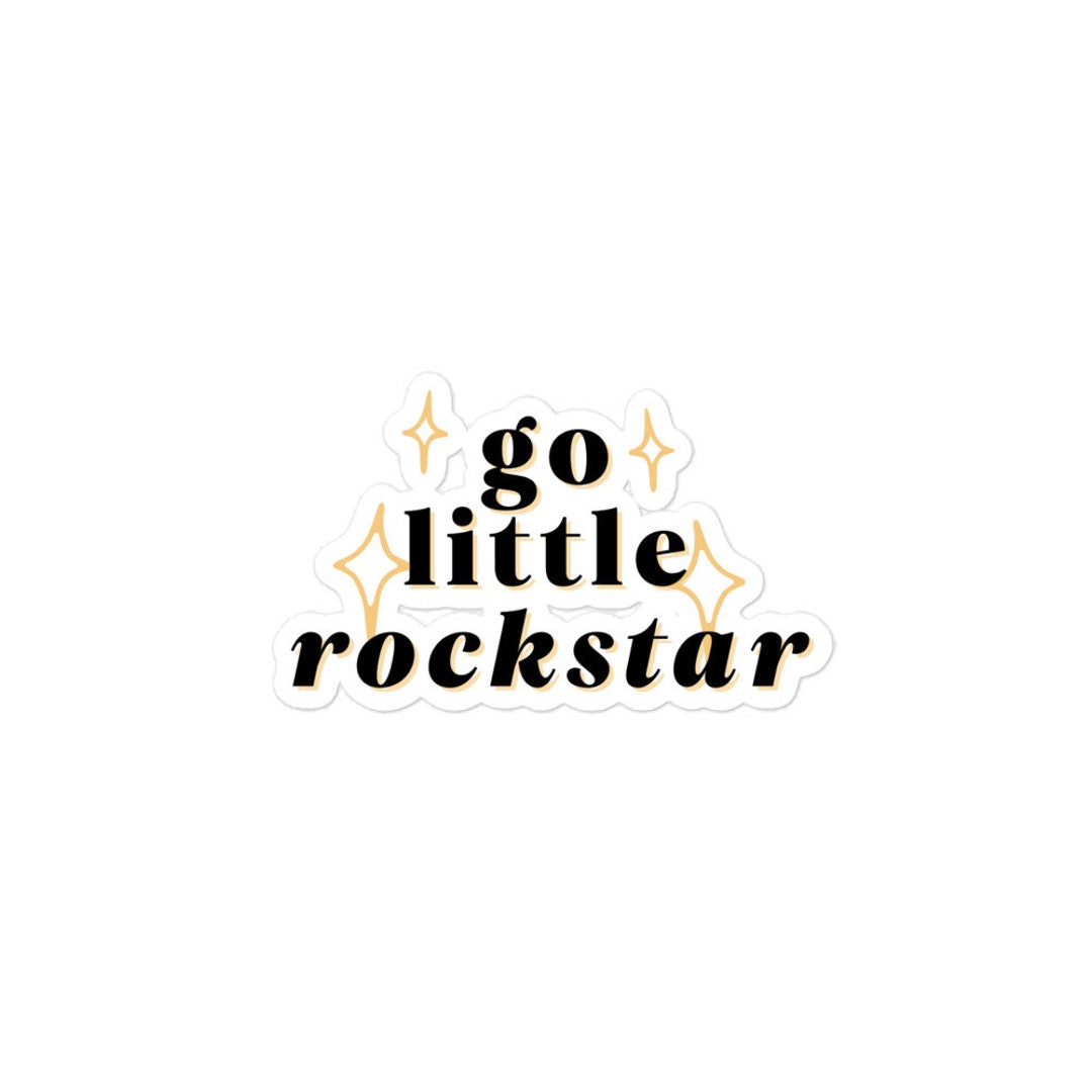 Go Little Rockstar | Bubble-free Stickers - Etsy