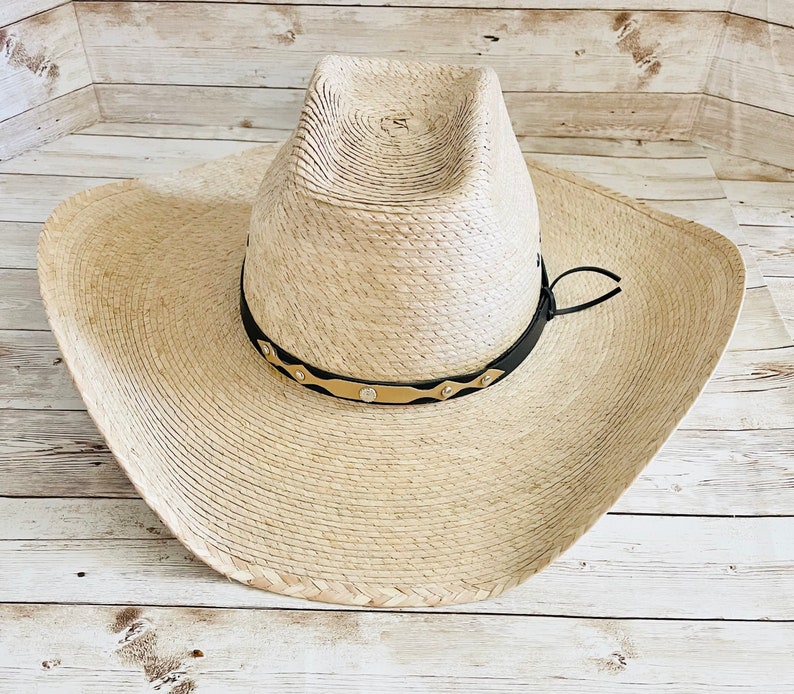 Cowboy Mexican Palm Leaf Straw Hat Sombrero Vaquero Artesanal - Etsy