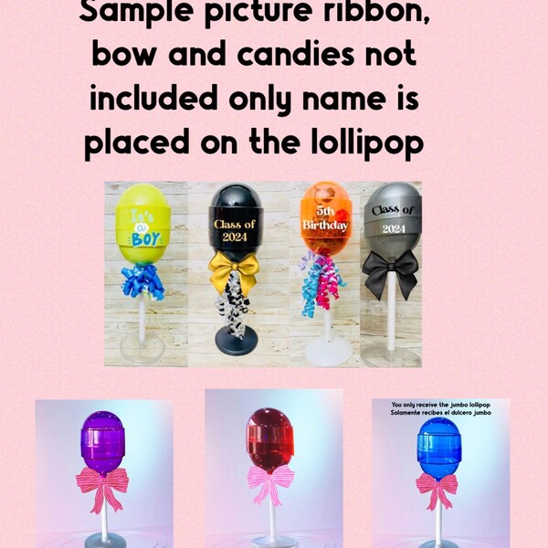 Giant Tutsi Lollipop Containers - Etsy