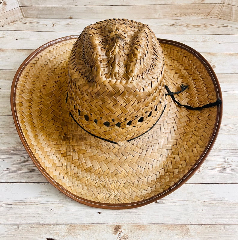 3x Cowboy Mexican Palm Leaf Straw Hat Sombrero Vaquero - Etsy
