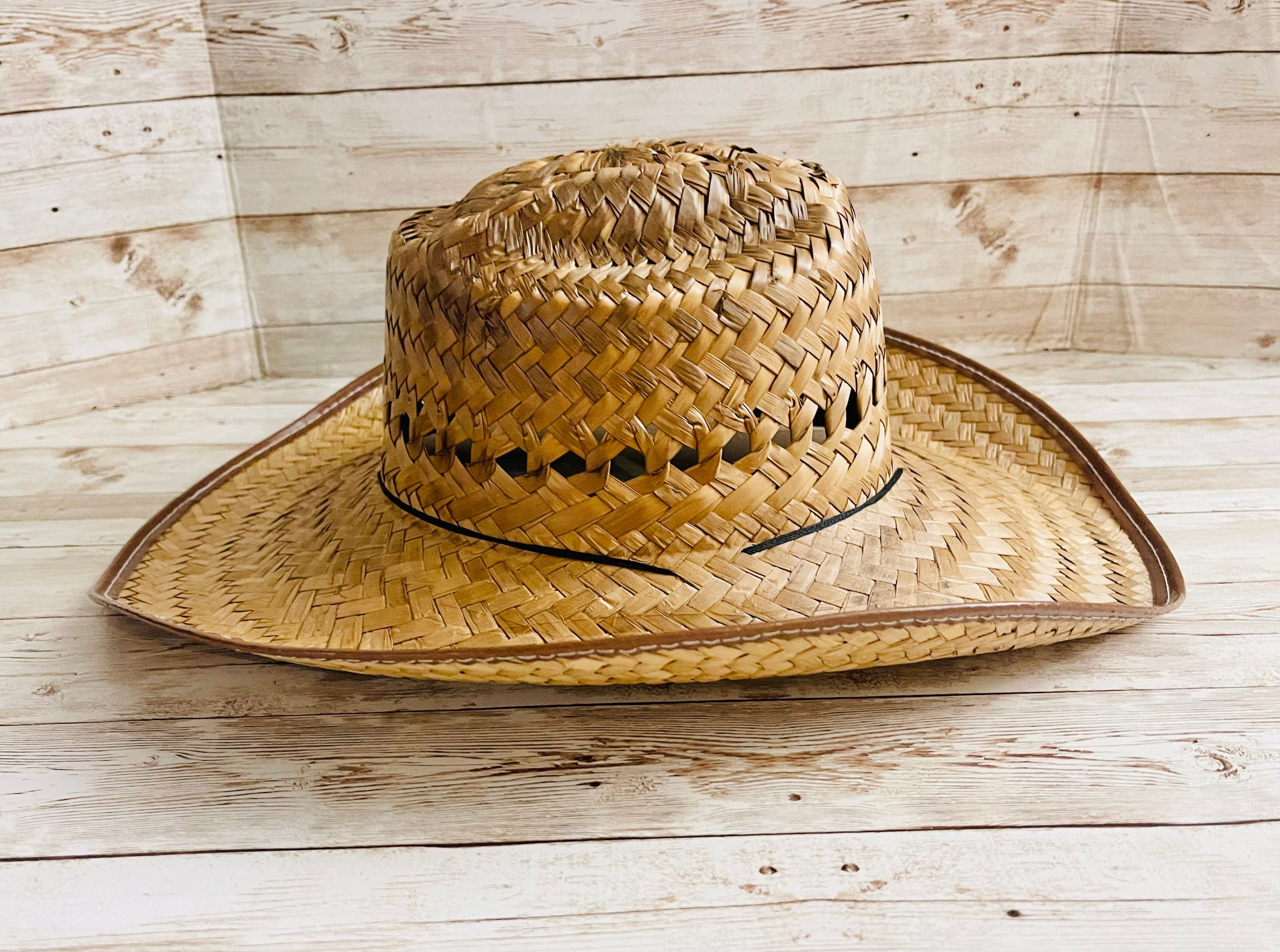 3x Cowboy Mexican Palm Leaf Straw Hat Sombrero Vaquero - Etsy