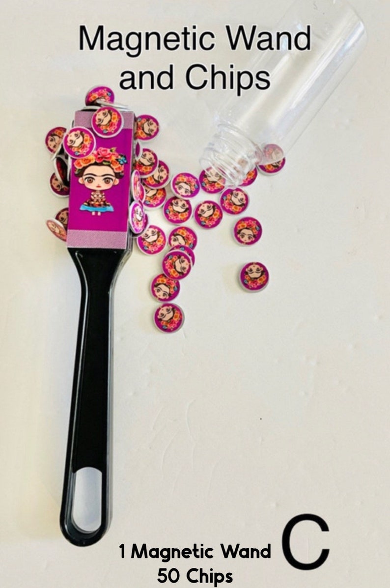 Frida Kahlo Loteria Container With Magnetic Wand and Magnetic - Etsy