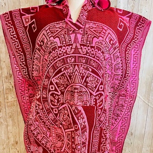 Poncho Gavan Mexicano Calendario Azteca Con Gorra Mexican Hoodie - Etsy