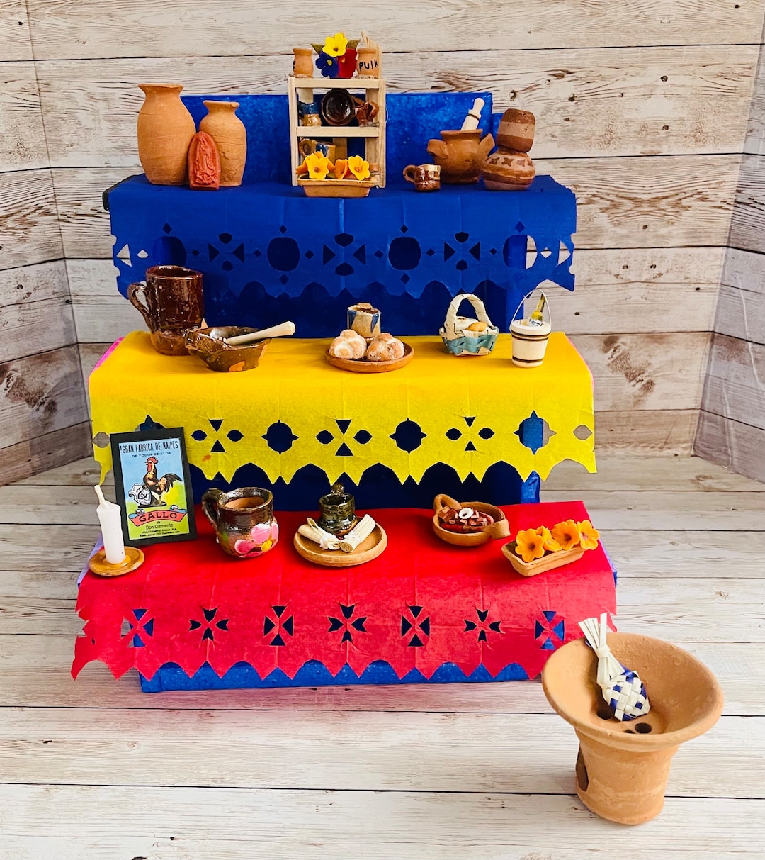 Altar De Ofrenda Para Dia De Los Muertos Day of the Dead Offering Altar ...