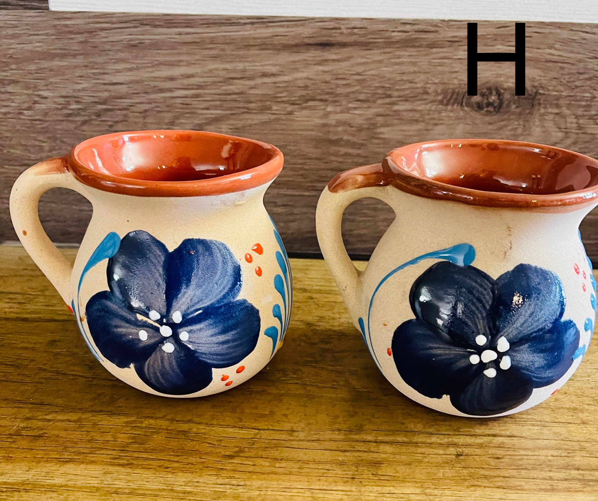 Mexican Pottery Cups Tazas De Barro Mexicanas - Etsy