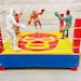 Mexican Lucha Libre Toy Wrestler Fighting Ring With 4 Luchadores Ring ...