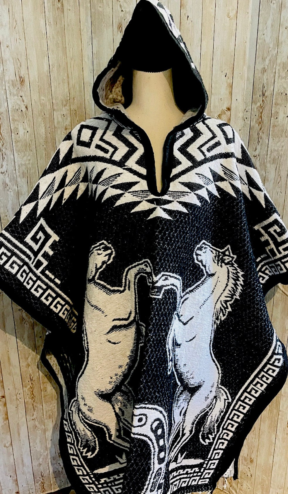 Mexican Poncho Hooded