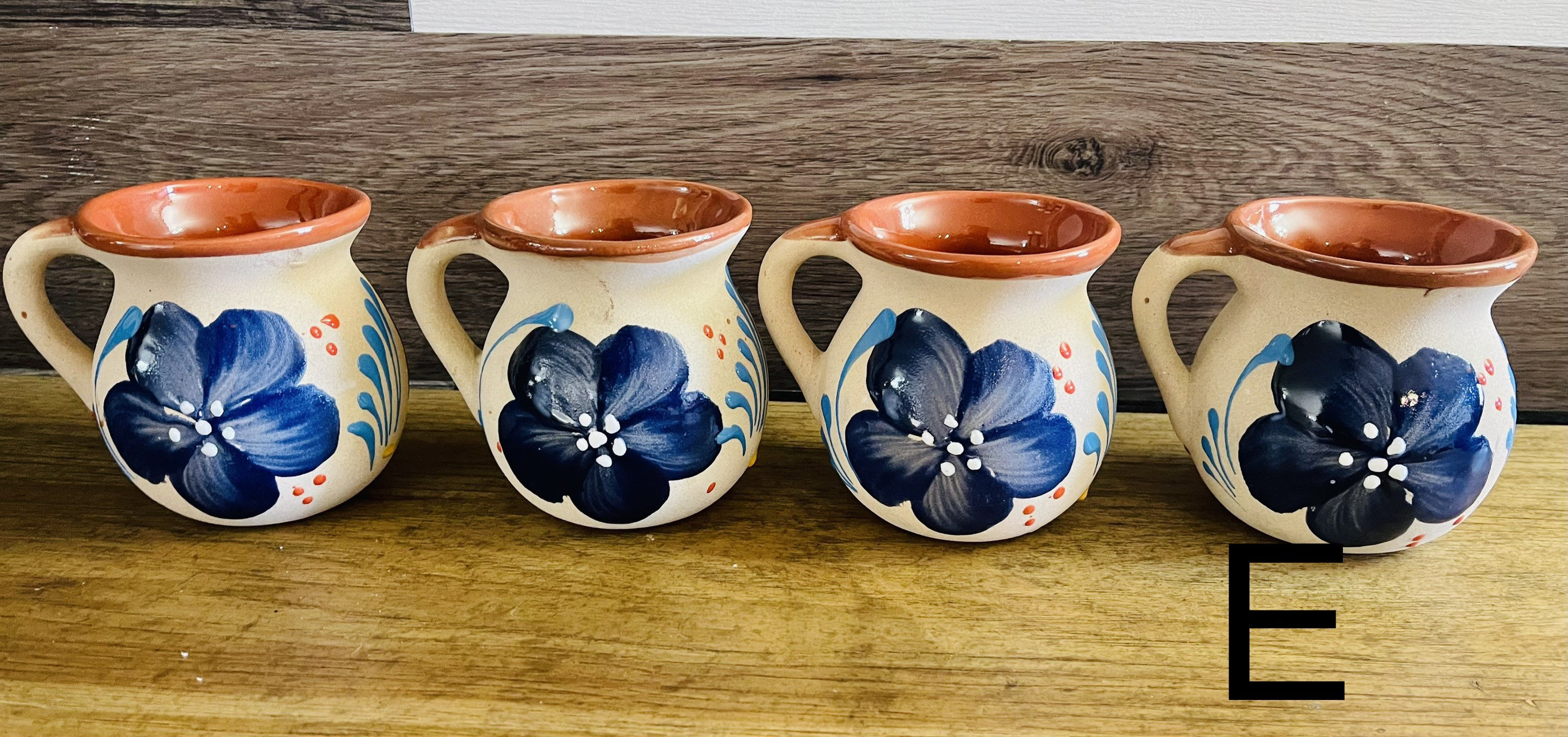 Mexican Pottery Cups Tazas De Barro Mexicanas - Etsy