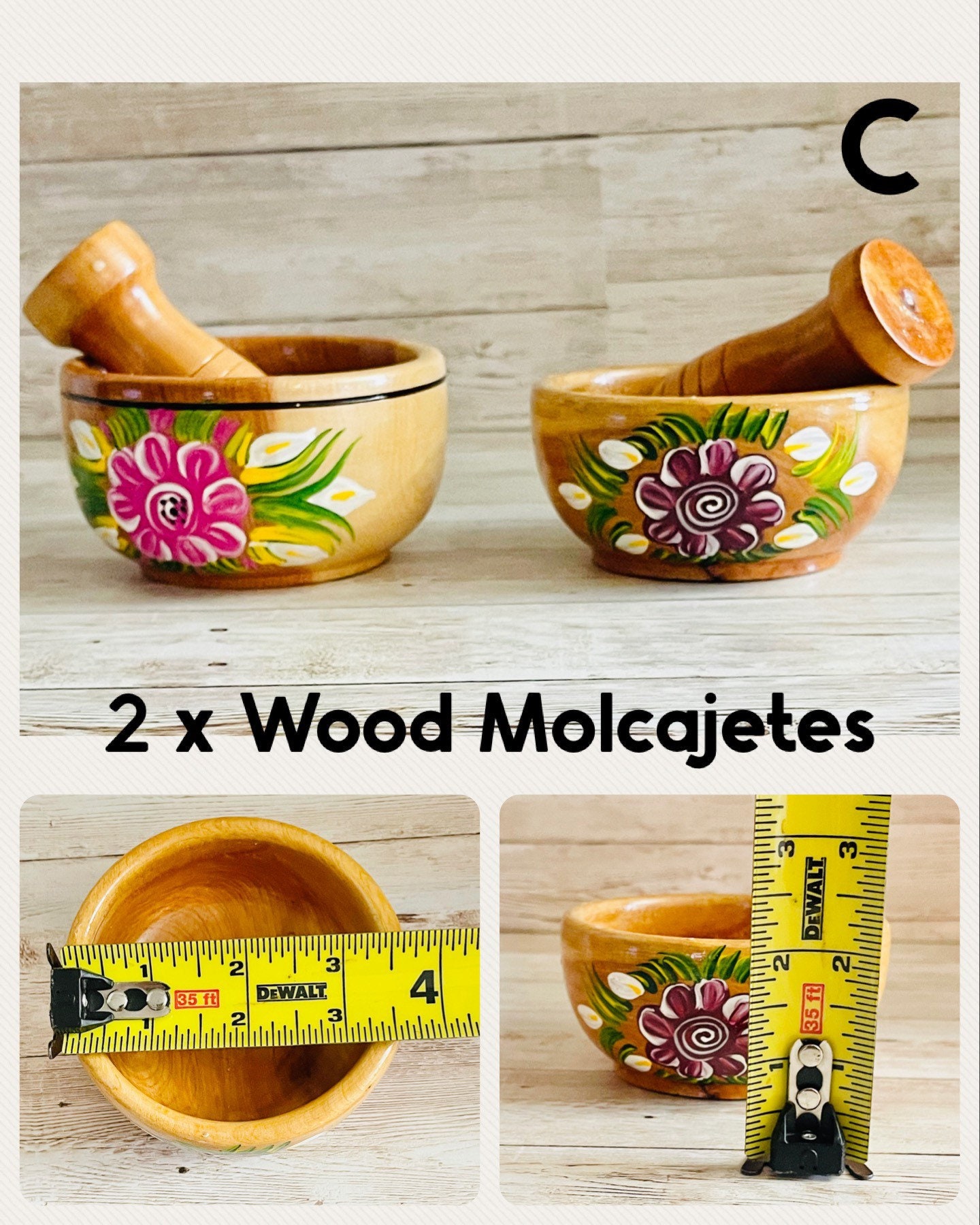 Molcajete/tejolote Authentic Mexican Mortar & Pestle Made From - Etsy