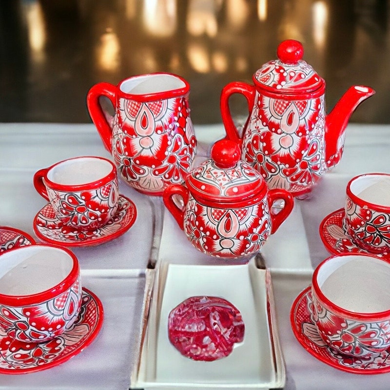 Mexican Tea Set - Etsy