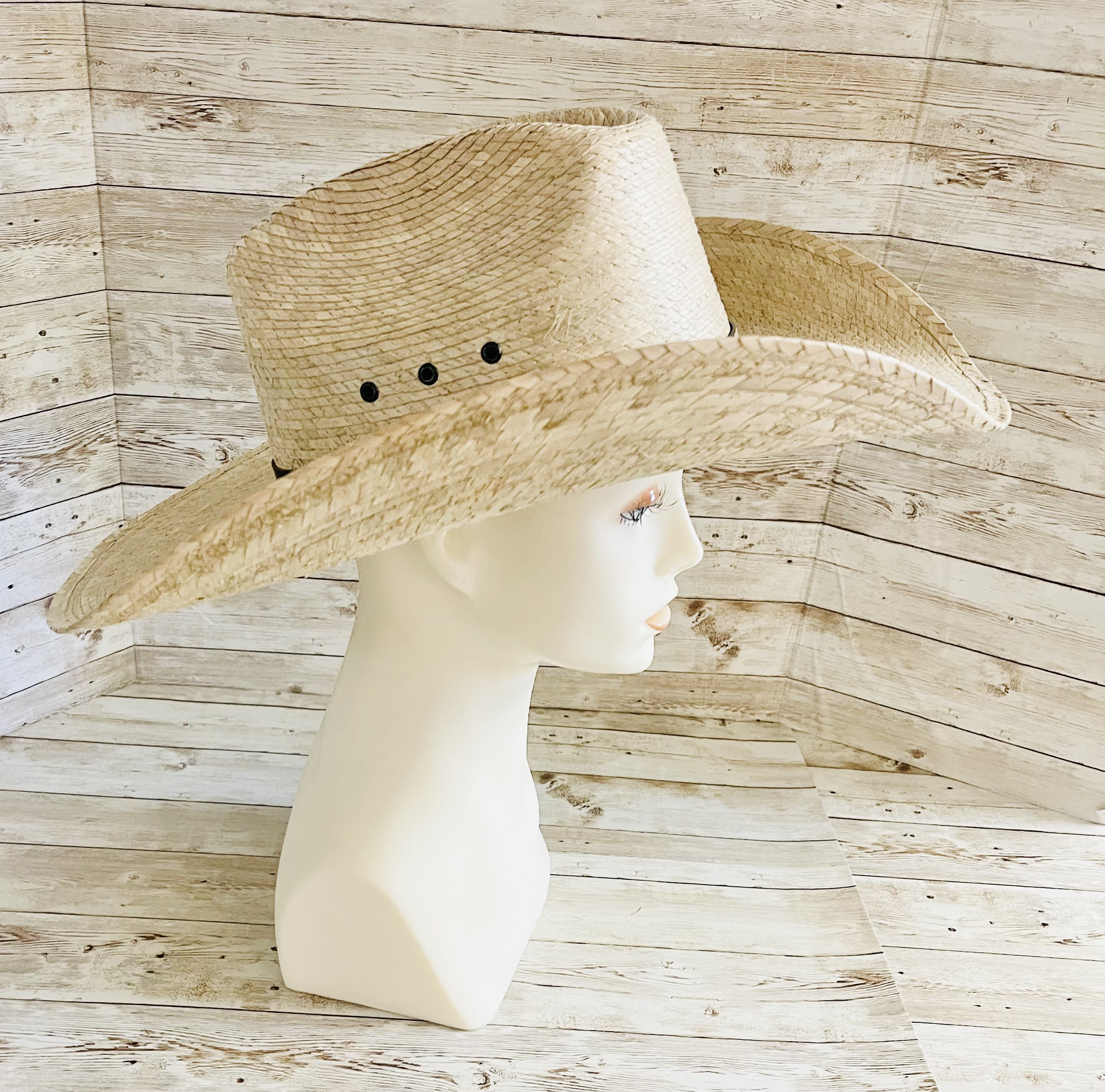 Cowboy Mexican Palm Leaf Straw Hat Sombrero Vaquero Artesanal - Etsy