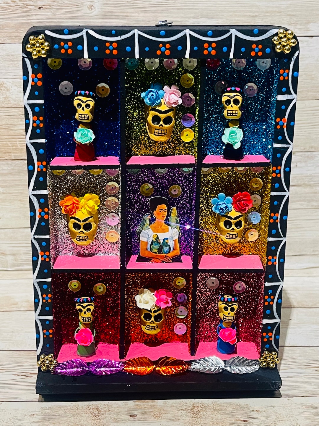 Nicho Mexicano De Frida Kahlo Catrina Mexican Frida Sugar - Etsy