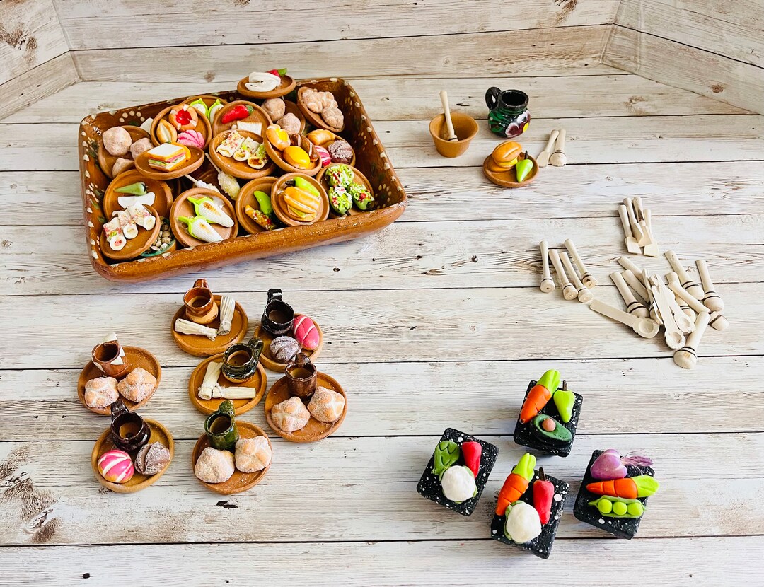 Miniature Day of the Dead Food Offerings Ofrendas De Comida Para Dia De ...