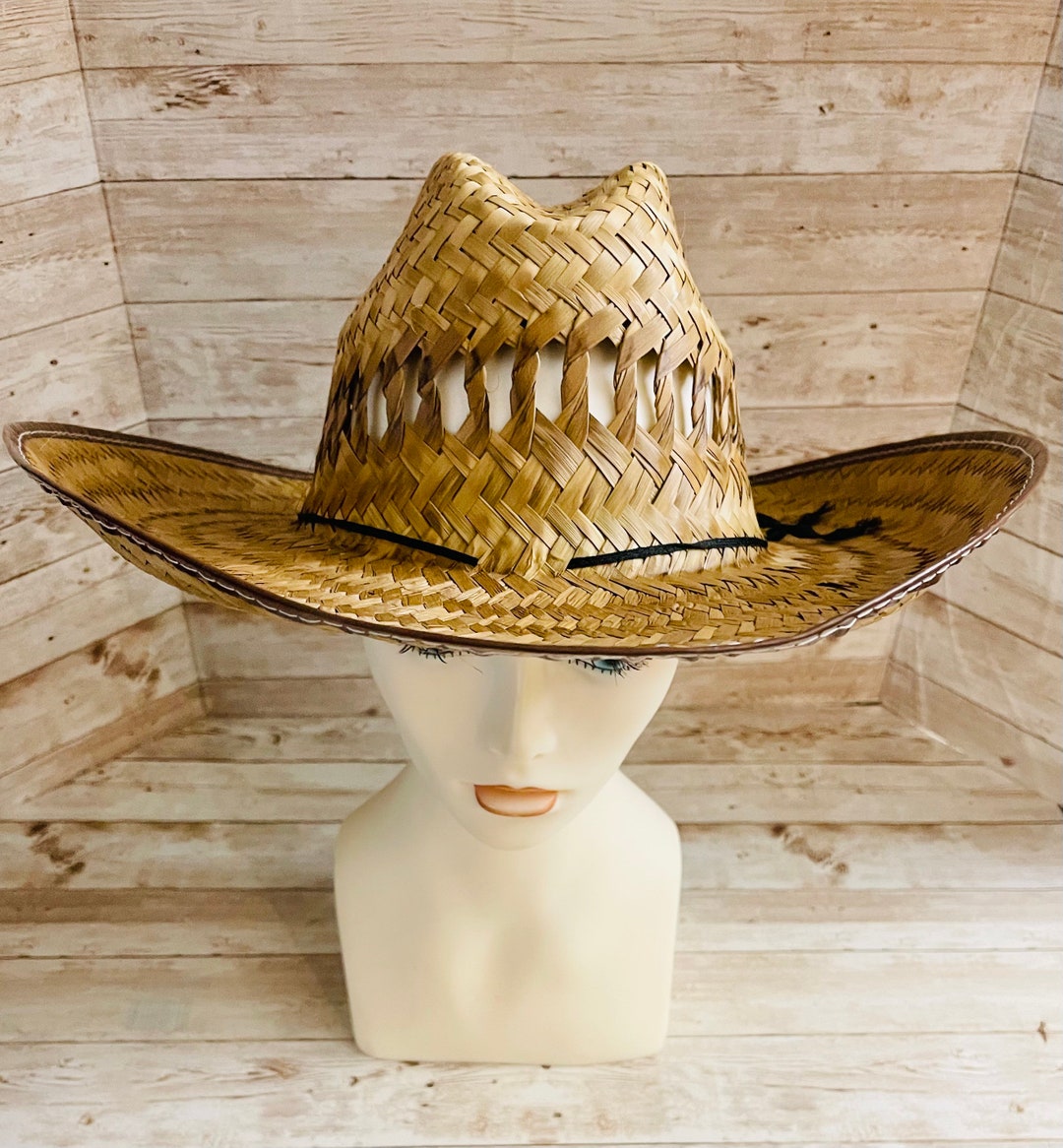 Cowboy Mexican Palm Leaf Straw Hat Sombrero Vaquero Artesanal De Palma ...