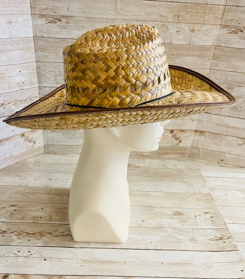 Cowboy Mexican Palm Leaf Straw Hat Sombrero Vaquero Artesanal - Etsy