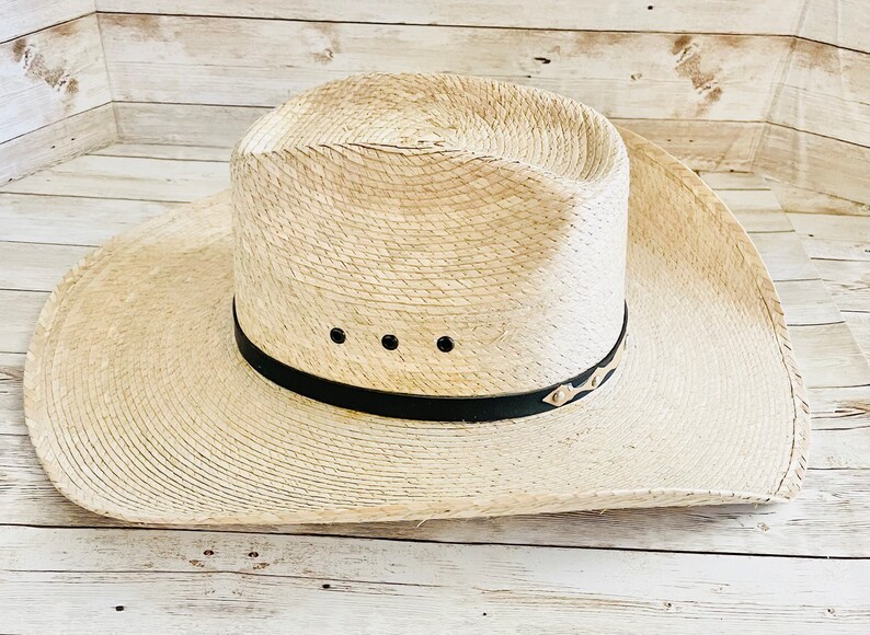 Cowboy Mexican Palm Leaf Straw Hat Sombrero Vaquero Artesanal - Etsy