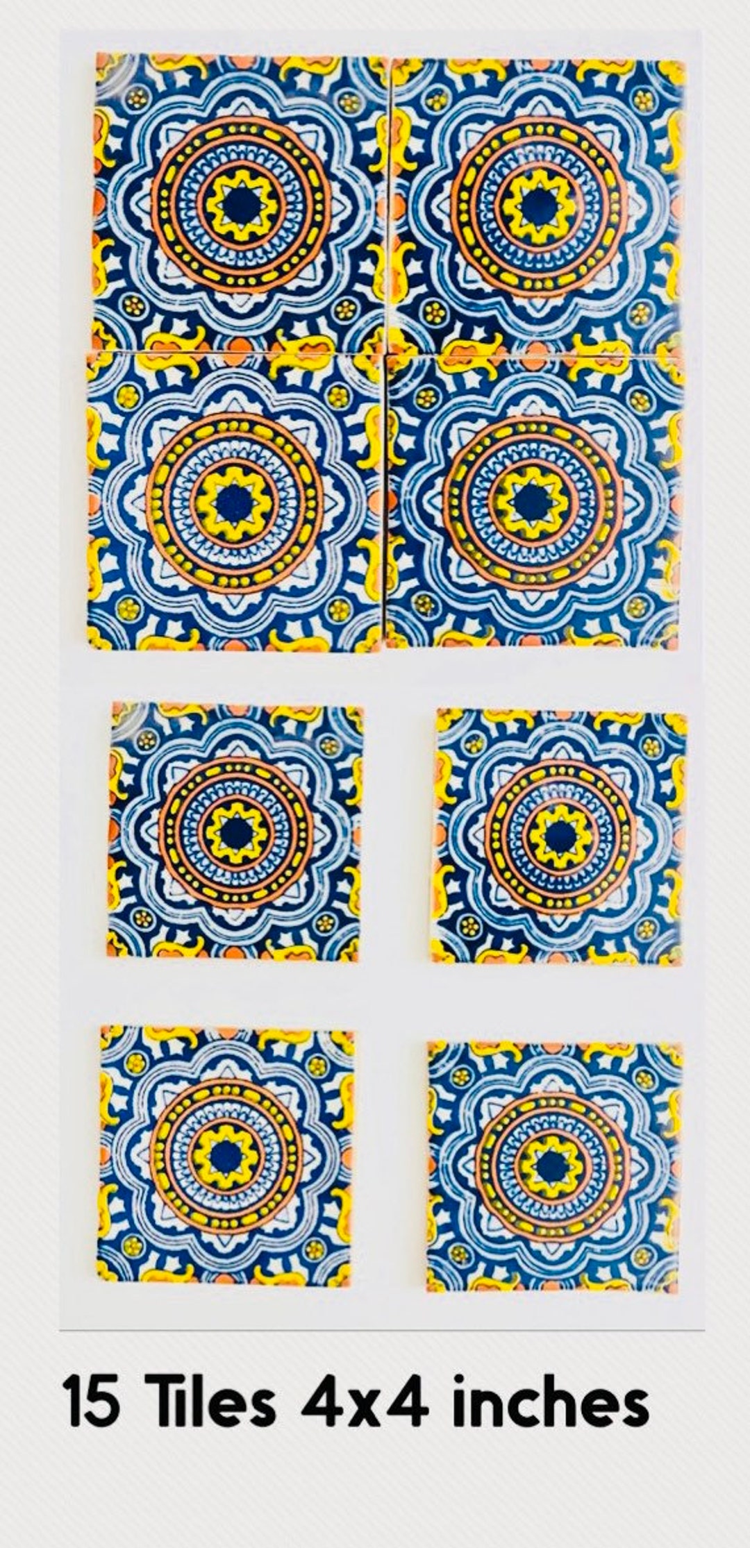 15 Mexican Tiles 15 Azulejos Mexicanos 4x4 Pulgadas - Etsy