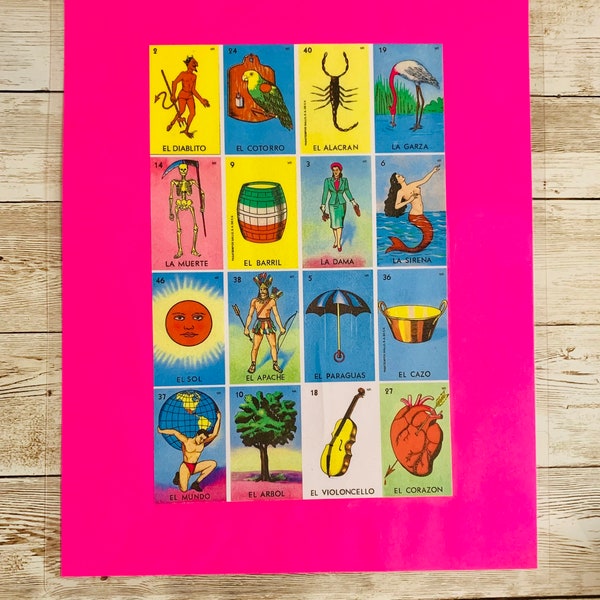 Loteria Card Background - Etsy
