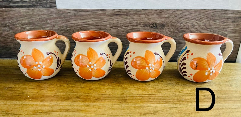 Mexican Pottery Cups Tazas De Barro Mexicanas - Etsy