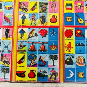 10 MEXICAN LOTERIA Cards With Doubles in the Center 10 Cartas De ...