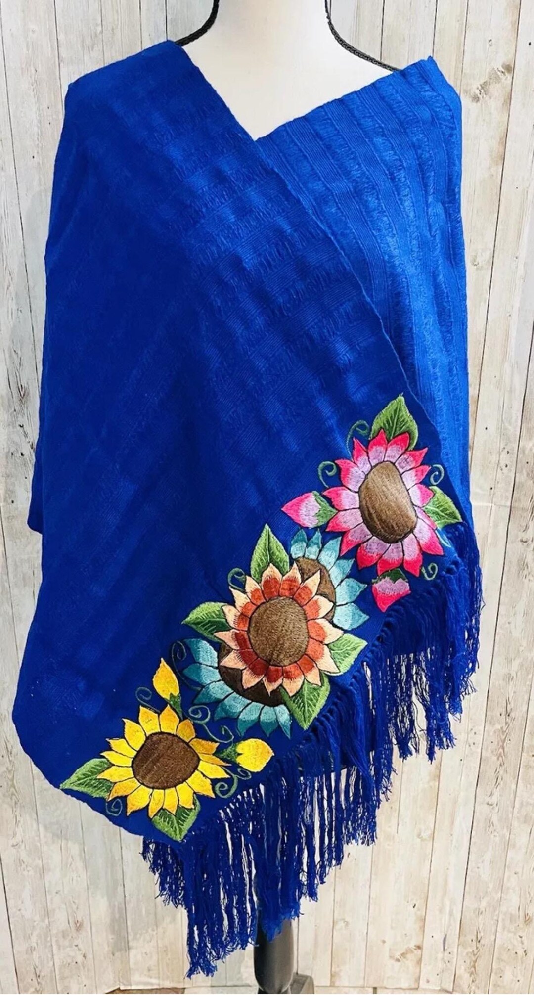 Mexican Embroidered Shawl Wrap Cover Reboso Mexicano Bordado - Etsy