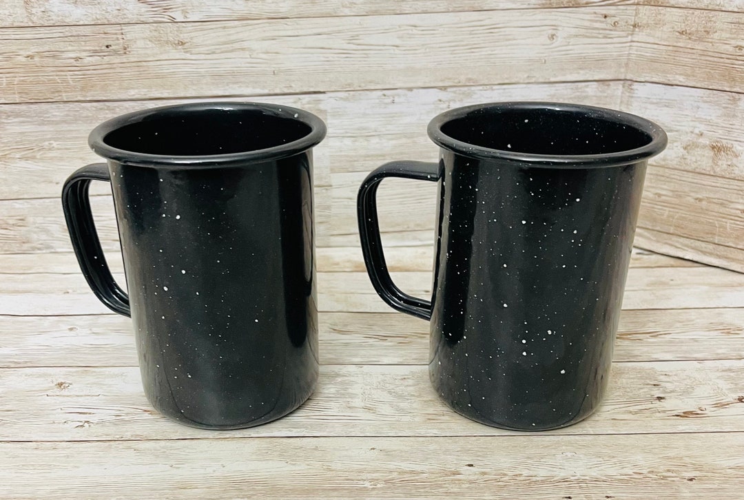 2 Mexican Enamelware Cups 2 Tazas De Peltre Mexicano - Etsy
