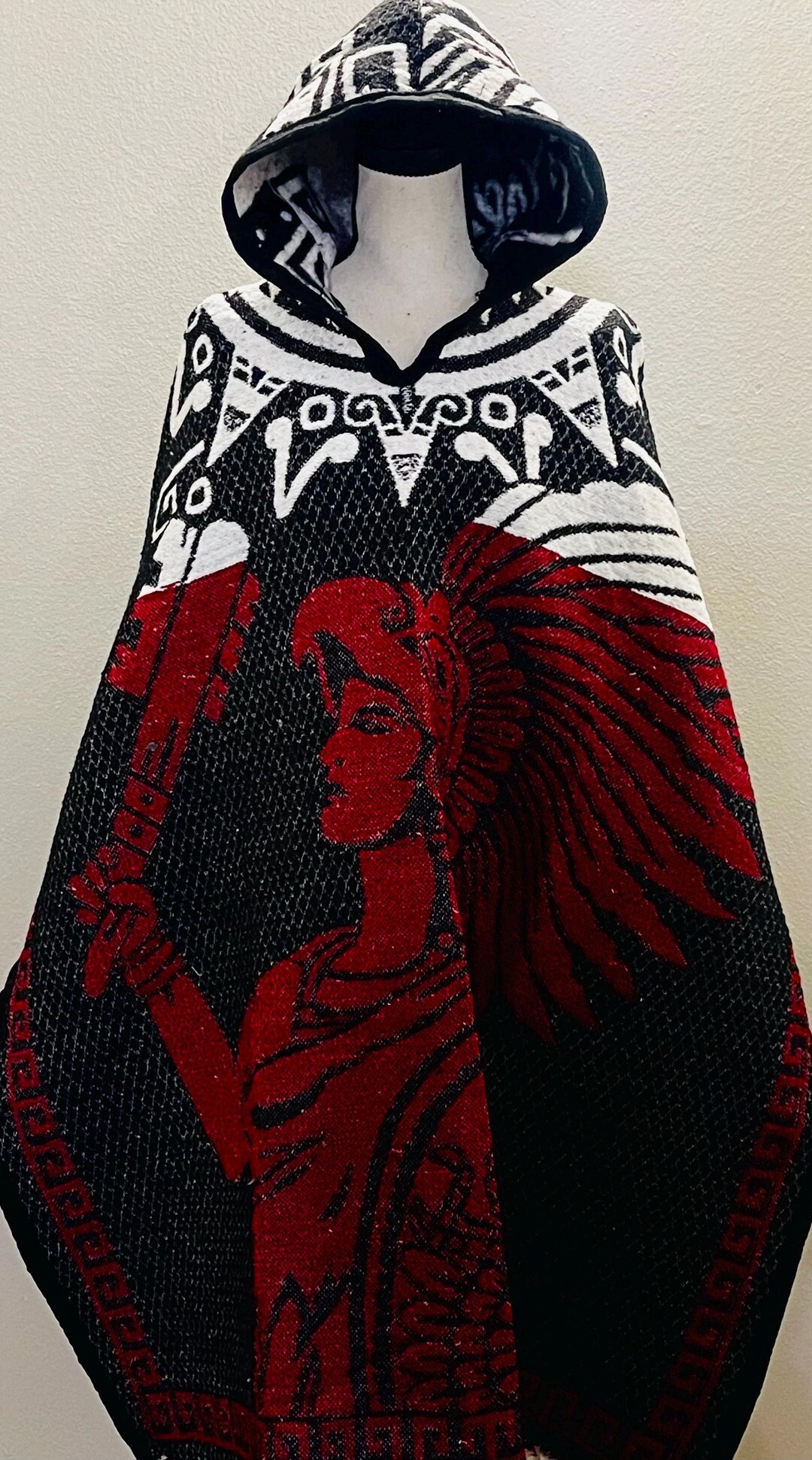 Mexican Poncho Aztec Calendar Poncho Gavan Calendario Azteca Con Amor ...