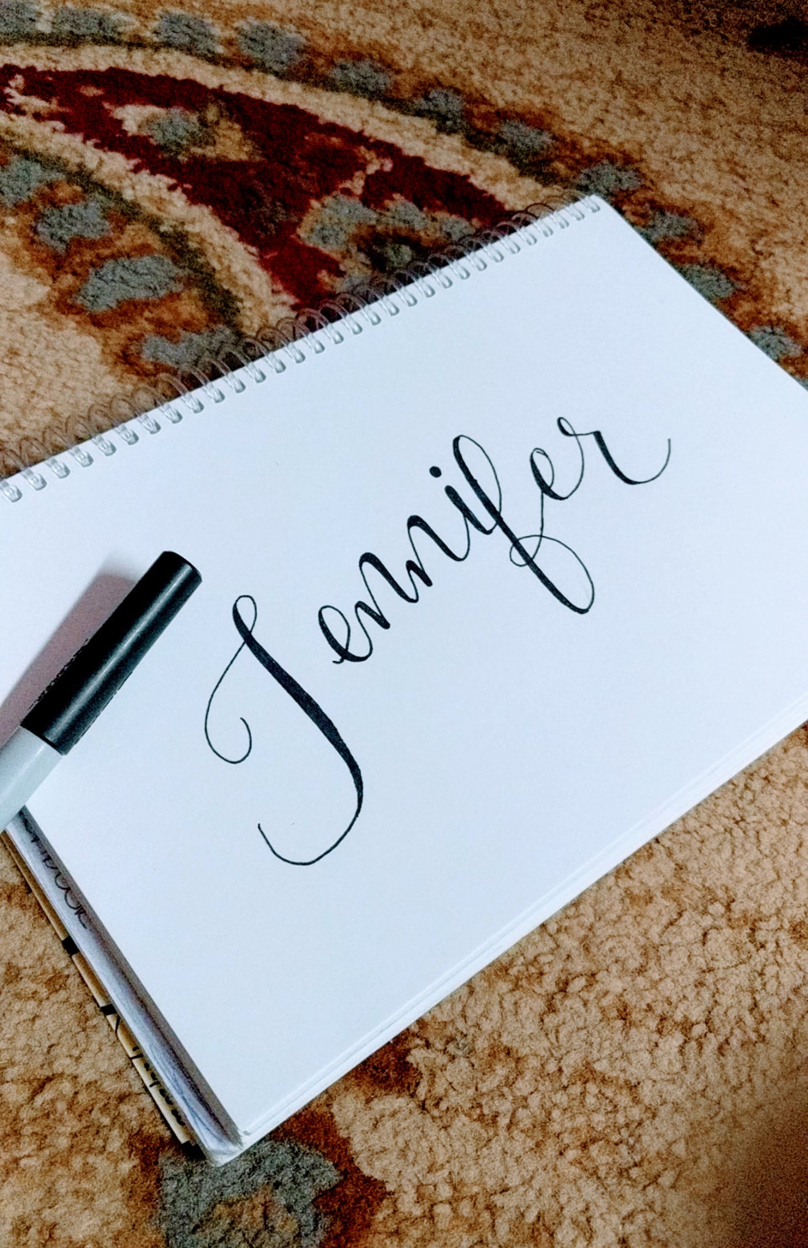 Acrylic Painting With CUSTOM Calligraphy - Etsy