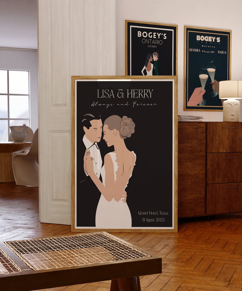 Wedding Art Personalized Wedding Poster Printable Wedding - Etsy