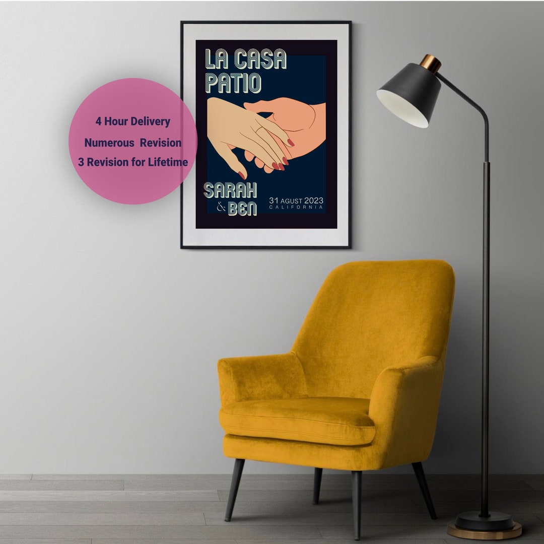Wedding Art, Personalized Wedding Poster, Printable Wedding Art ...