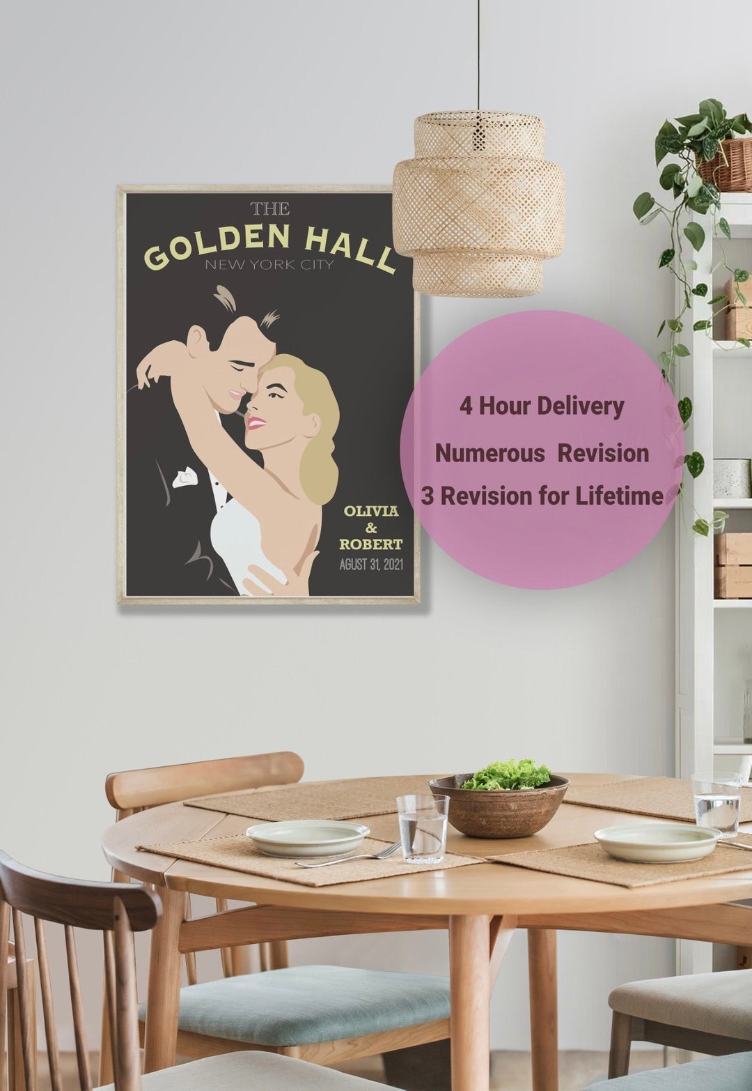 Personalized Wedding Poster Art: Unique Keepsake for That Special Day ...