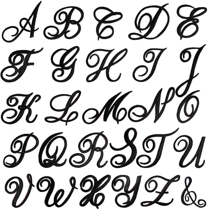 Script Letters - Etsy