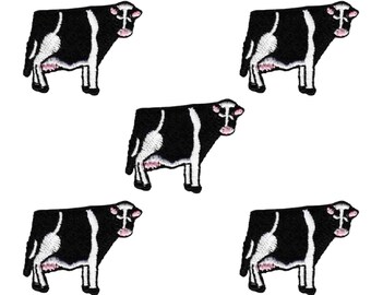 Cow Patch Cow Applique Embroidered Cow Iron on Patch - Etsy