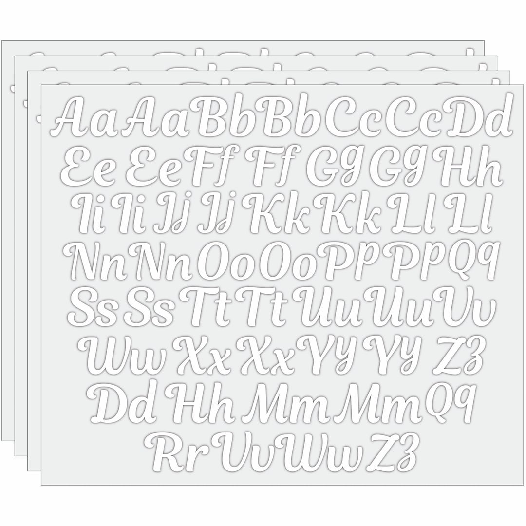 Cursive Iron on Letters (208 Pieces) | Iron on Transfer Patch Kit (4 ...