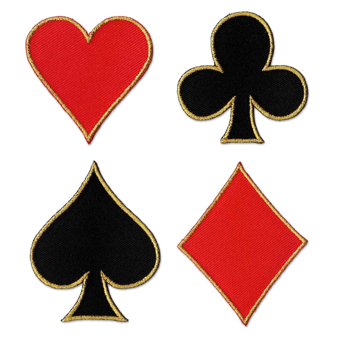 Card Suit Symbols 4 Pack - Iron on Patch Applique - Etsy