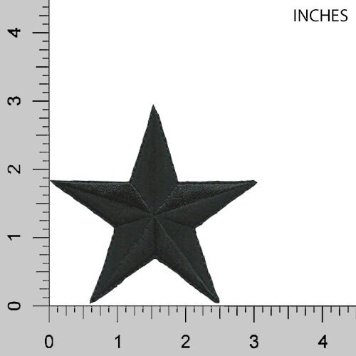 3 Star Patches Embroidered Three Inch Iron On Star | Etsy