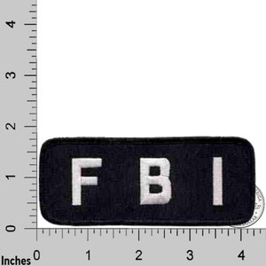 FBI Patches 2-pack FBI Embroidered Iron on Patch Applique - Etsy