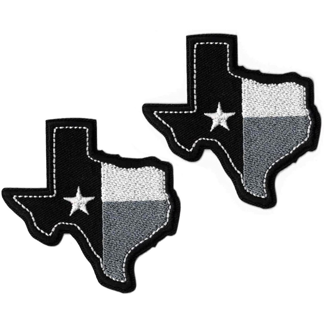 Texas Flag Patches 2-pack USA Flag Embroidered Iron on Patch - Etsy